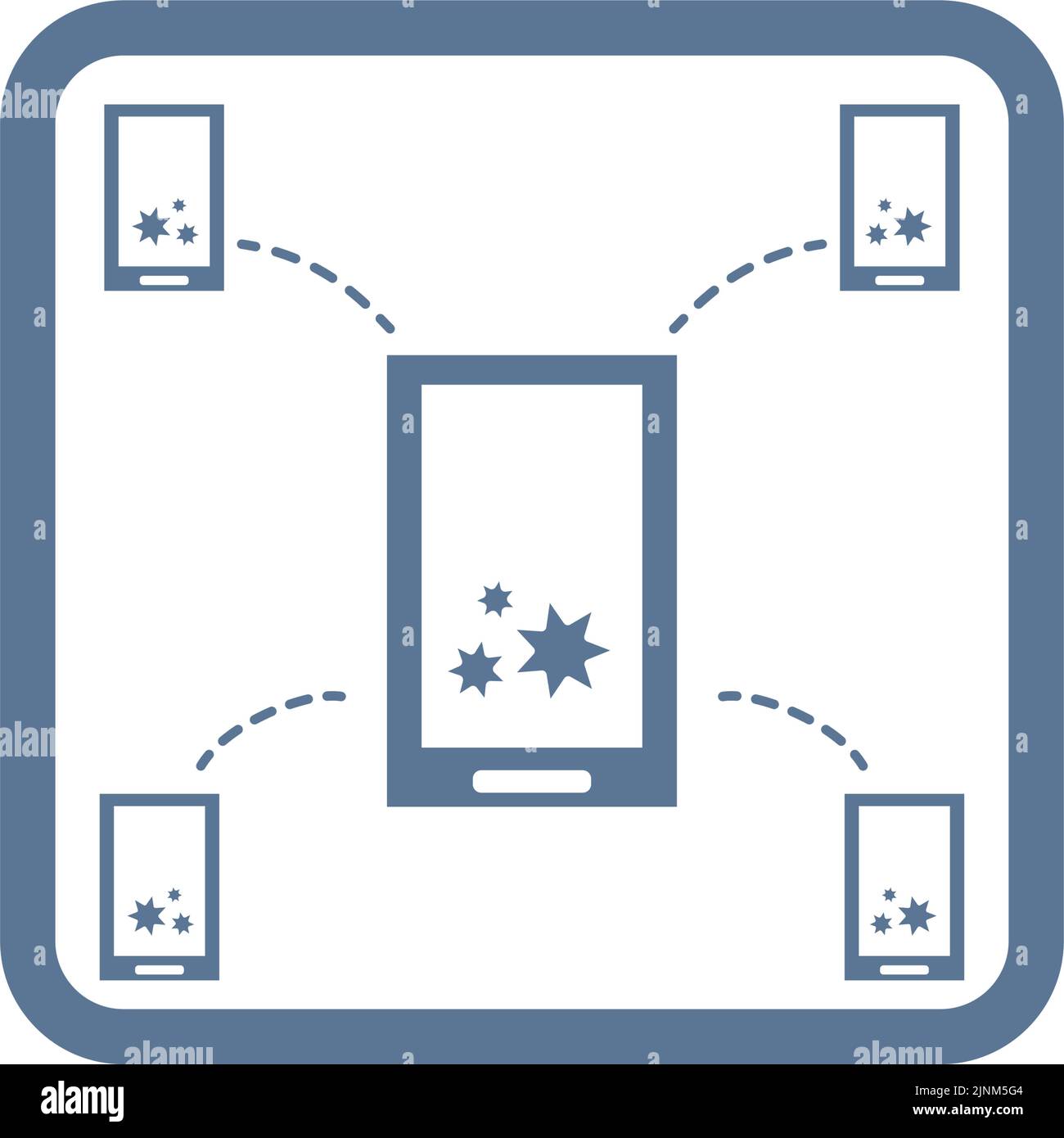 Icon illustrations that recommend using the contact confirmation app ...