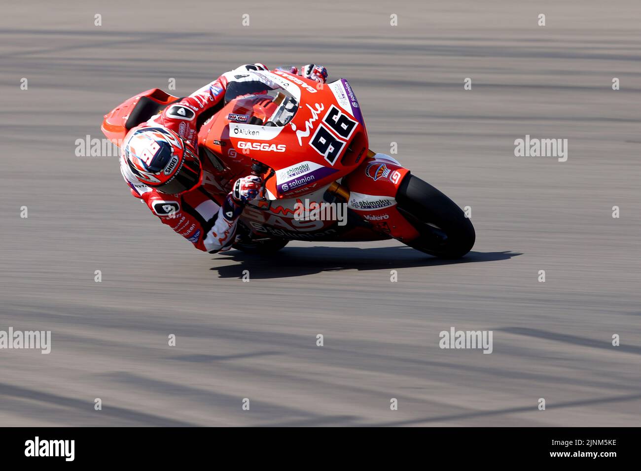 Motorcycle racer Jake Dixon, during the British MotoGP at Silverstone ...