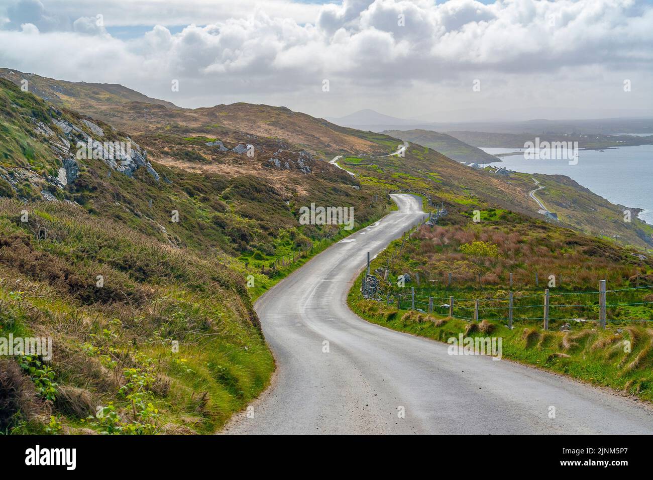 ireland, coastal road, sky road, irelands, coastal roads Stock Photo ...
