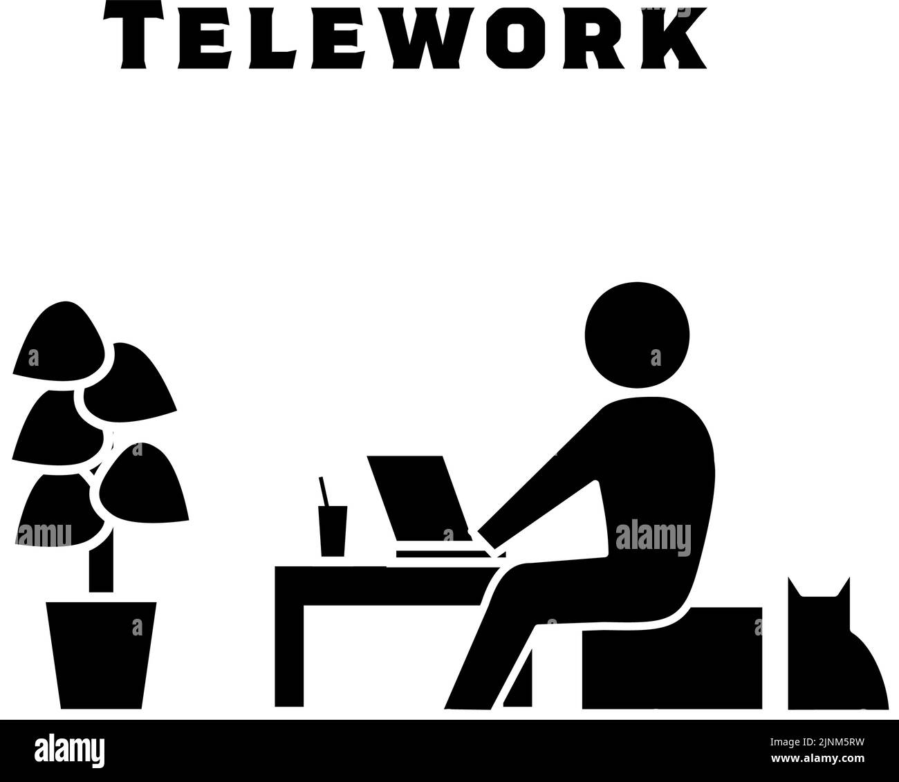 Recommend that you telework icon Stock Vector Image & Art - Alamy