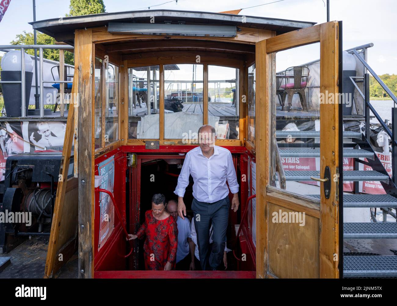 Potsdam, Germany. 12th Aug, 2022. German Chancellor Olaf Scholz (SPD ...