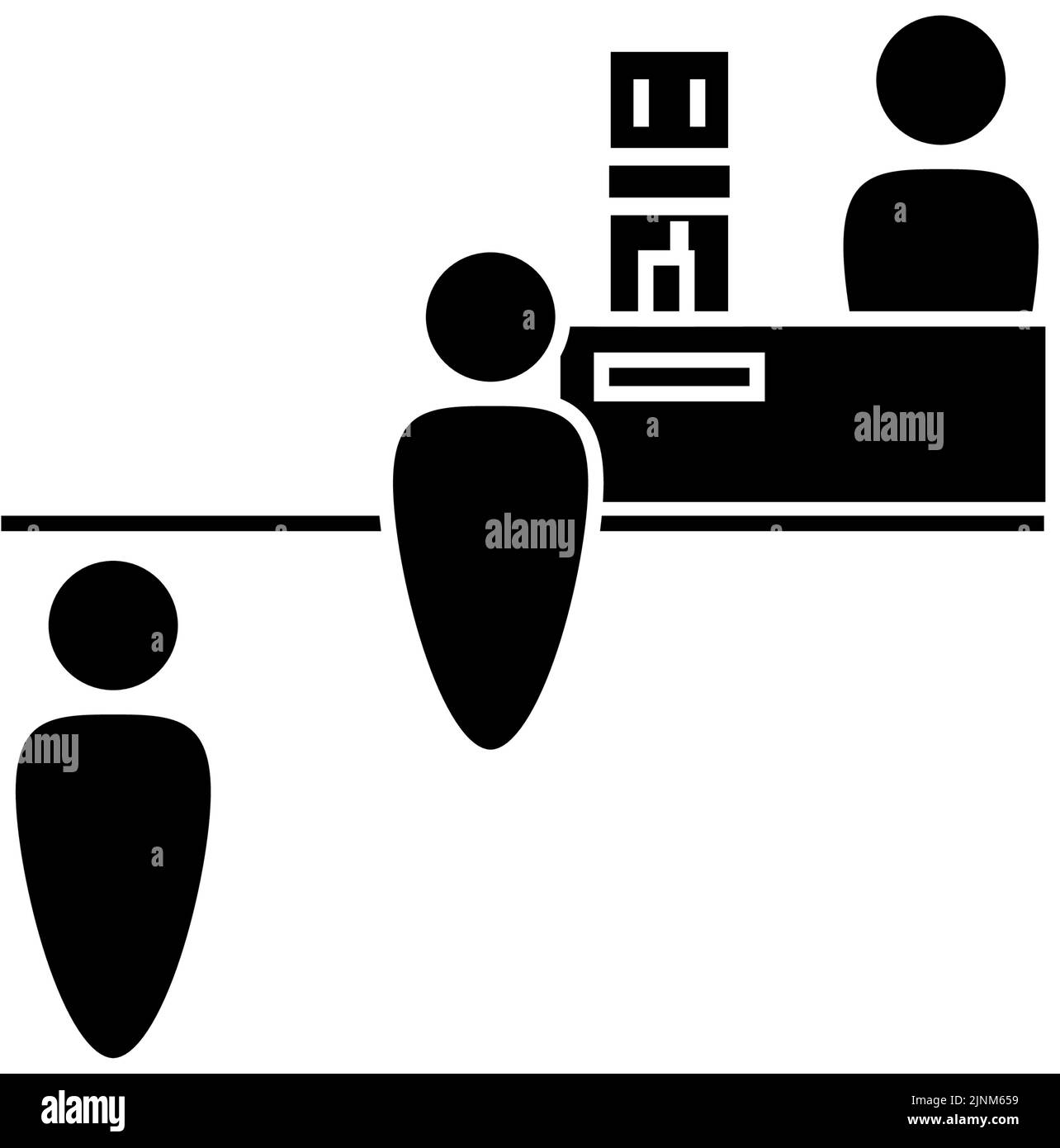 Icon illustration that recommends to line up with a wide space Stock ...