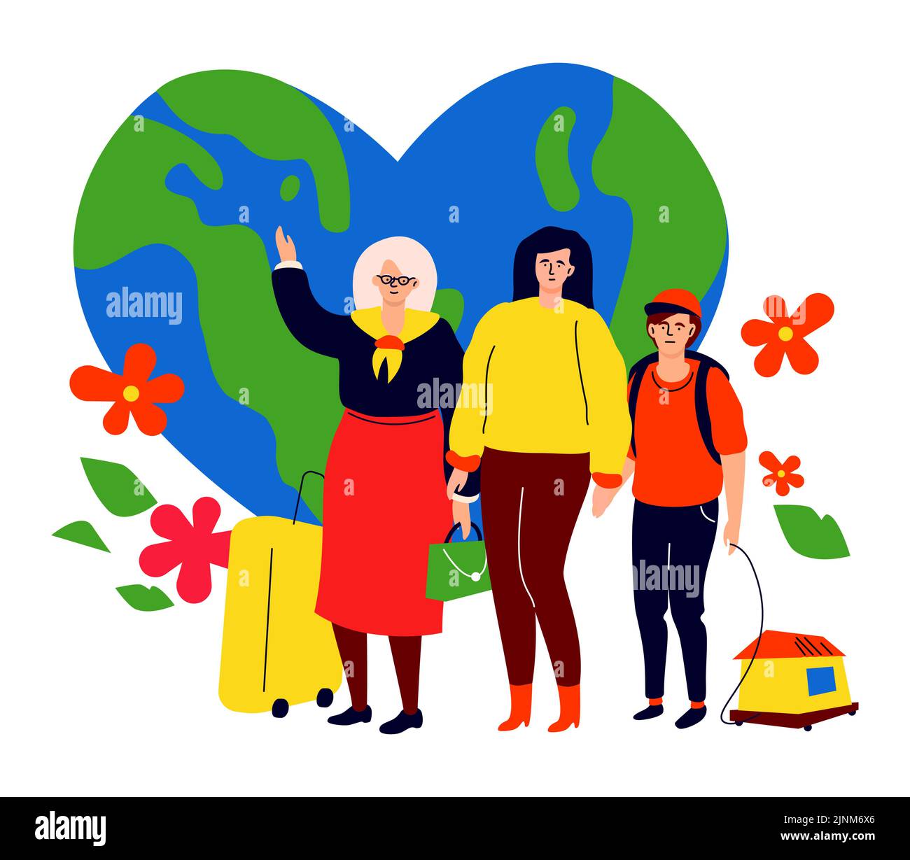 Do not lose hope - modern colorful flat design style illustration Stock ...