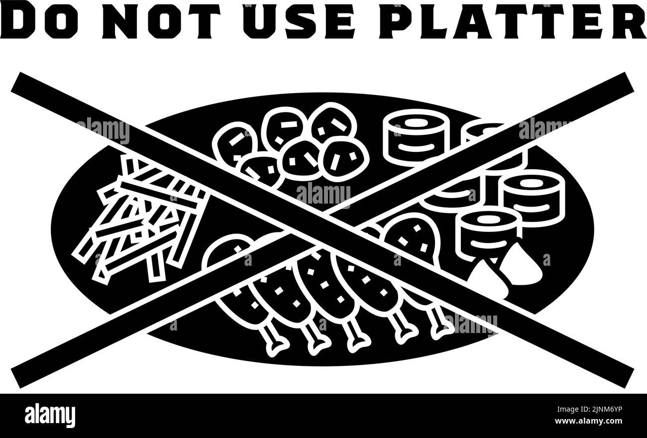 Icon warning of use of platter Stock Vector Image & Art - Alamy