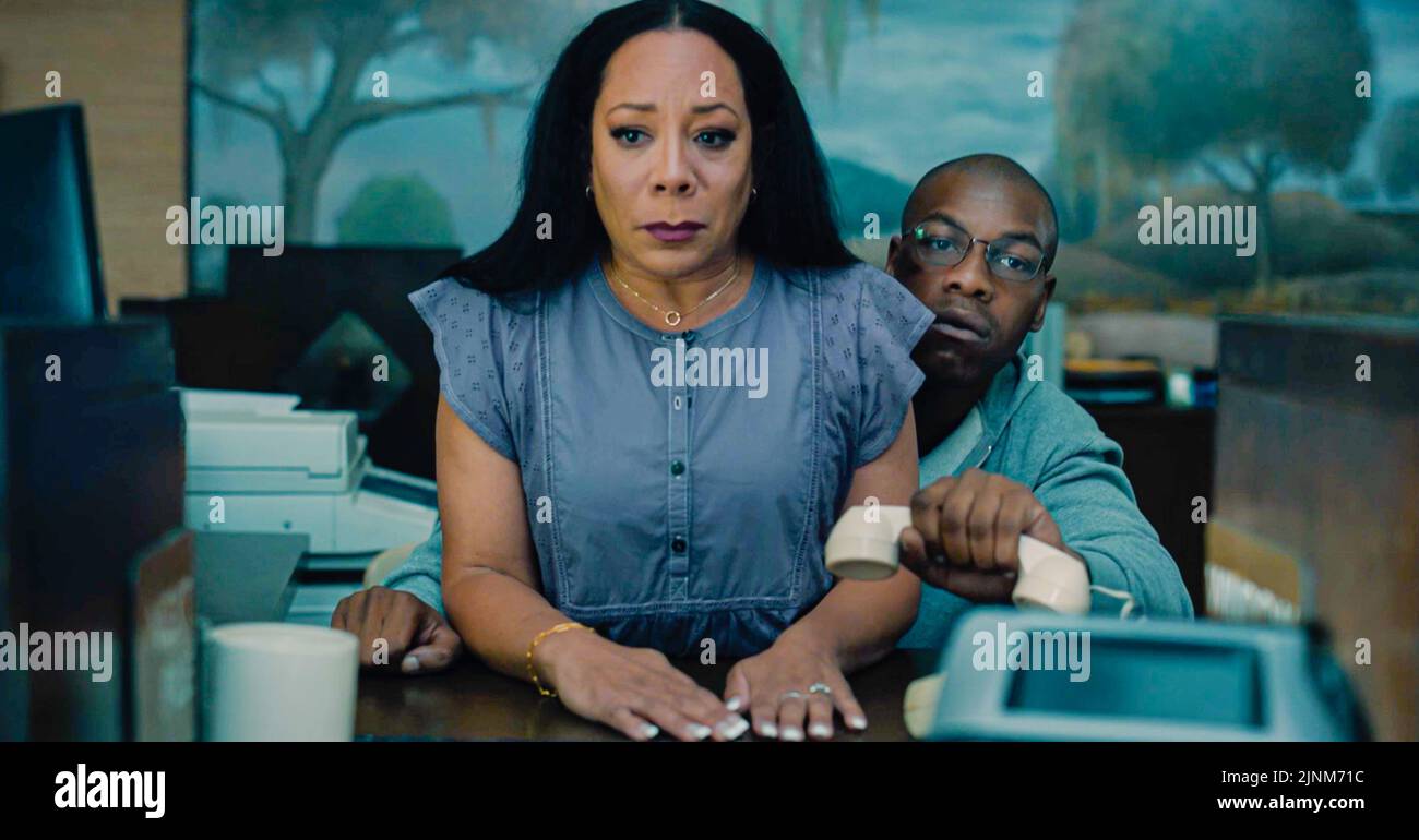 USA. Selenis Leyva and John Boyega in a scene from the (C)Bleecker Street Media new film ...