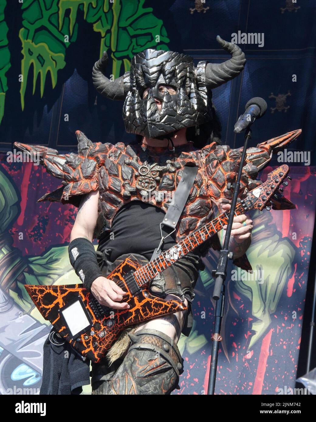 Catton Park, UK, 12 Aug, 2022, Gwar performs on the Main stage at ...