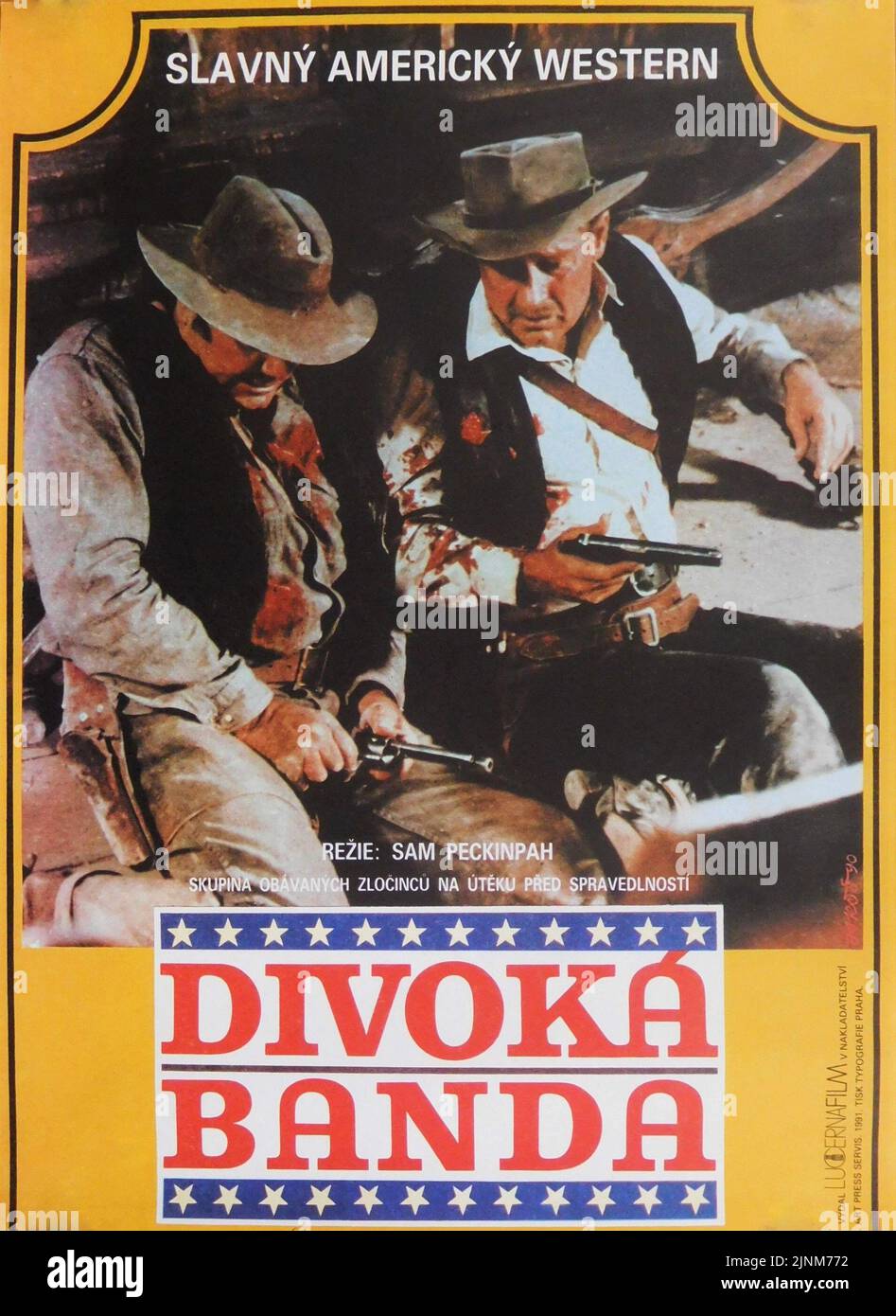 Czech Poster for WILLIAM HOLDEN and ERNEST BORGNINE in THE WILD BUNCH ...