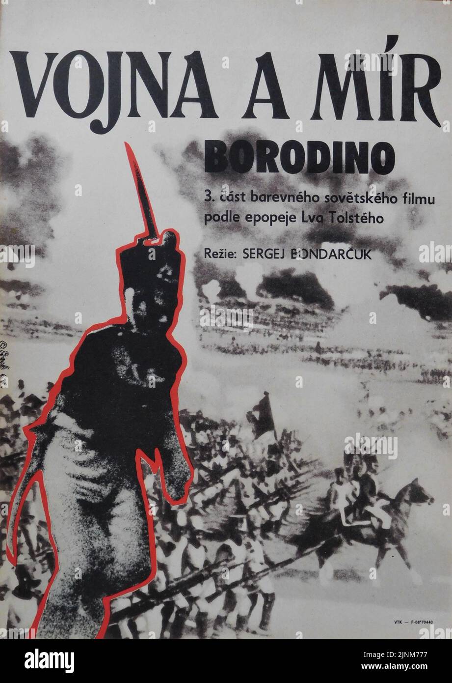 Czech Poster for WAR AND PEACE Part 3 Borodino / VOJNA I MIR 1965 ...