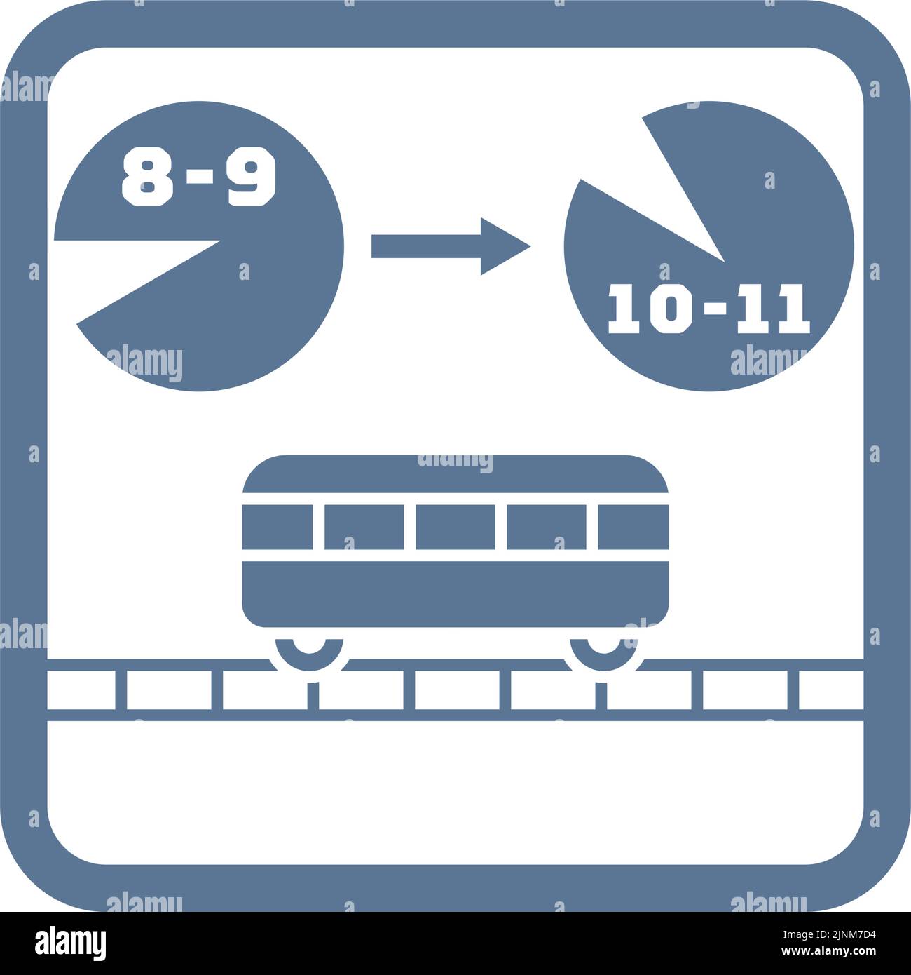 Icon that recommends time commuting Stock Vector Image & Art - Alamy