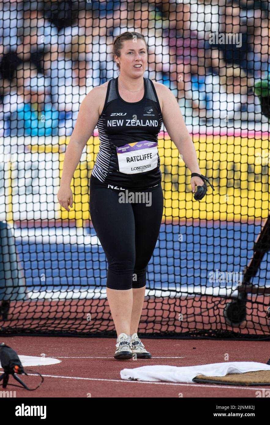 Julia Ratcliffe of New Zealand competing in the women’s hammer final at ...