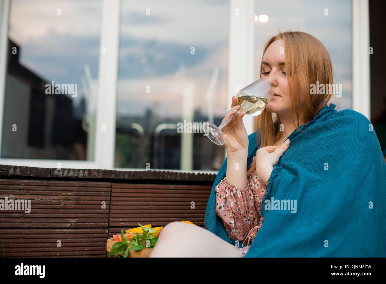 Fat woman drinking wine hi-res stock photography and images - Alamy