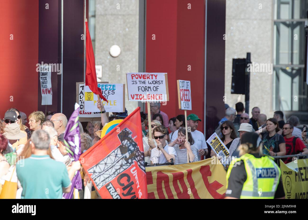 Glasgow, Scotland, UK. 12th Aug, 2022. Glasgow. “Power to the People ...