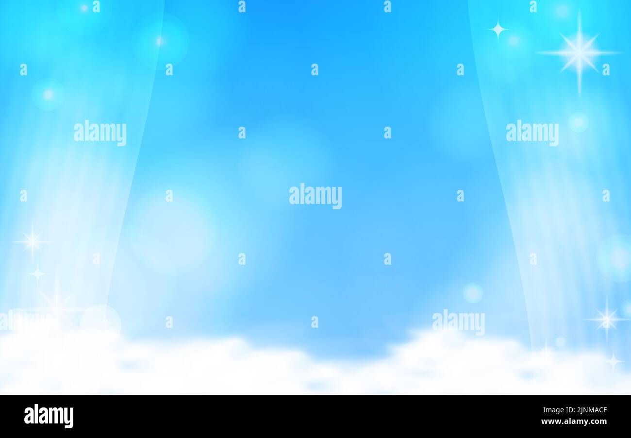 Background illustration of blue sky and clouds Stock Vector Image & Art ...