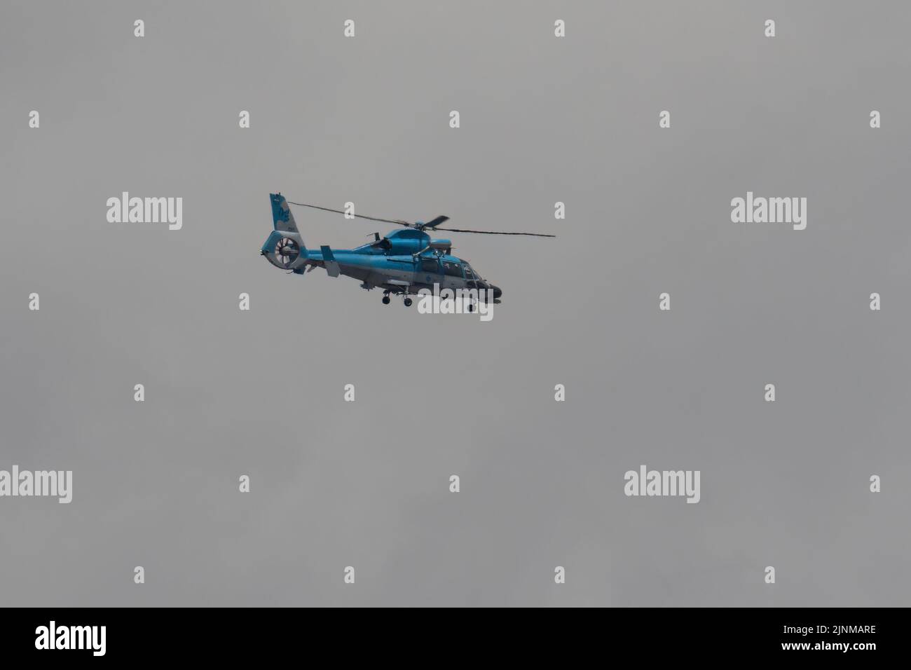 Jerusalem, Israel - May 5th, 2022: An israeli air force Eurocopter MH ...