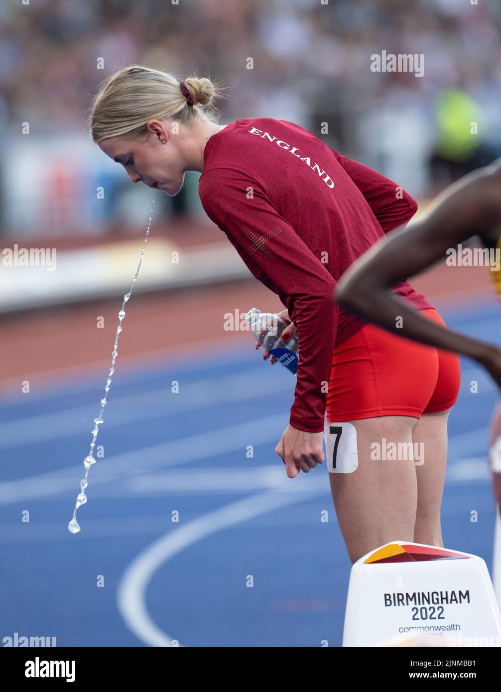 Keely Hodgkinson of England competing in the women’s 800m final at the ...