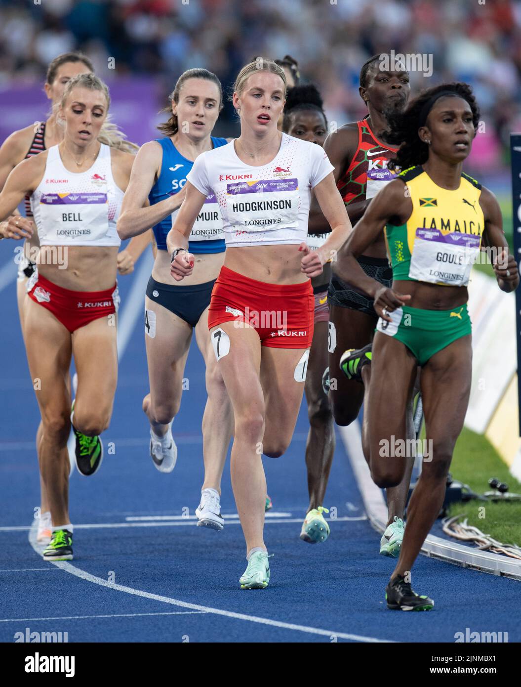 Keely Hodgkinson of England and Natoya Goule of Jamaica competing in ...