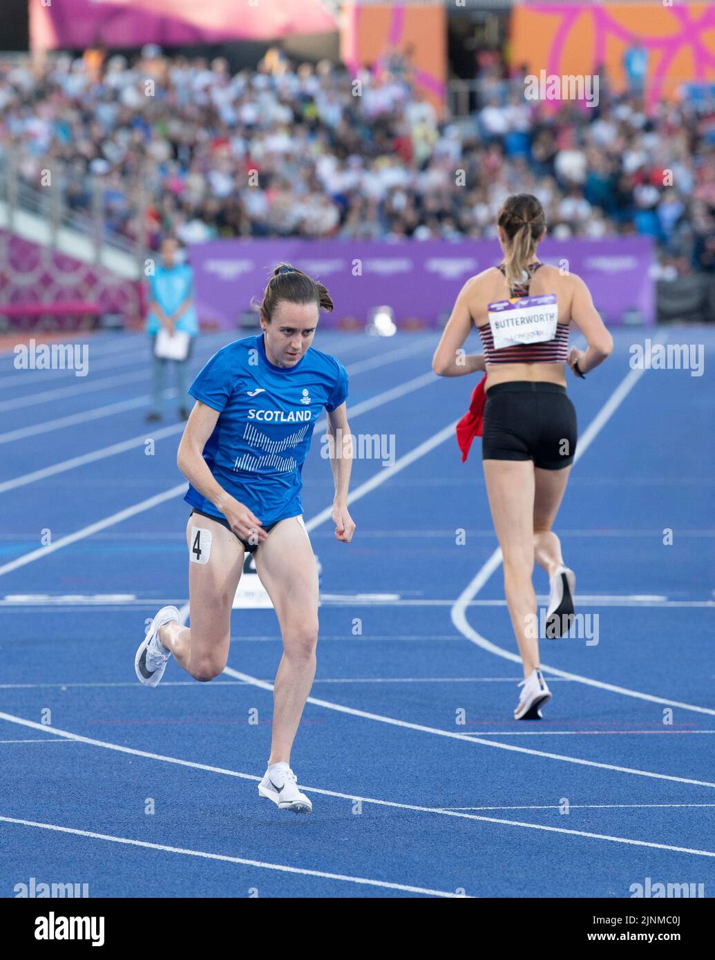 Laura Muir of Scotland competing in the women’s 800m final at the ...