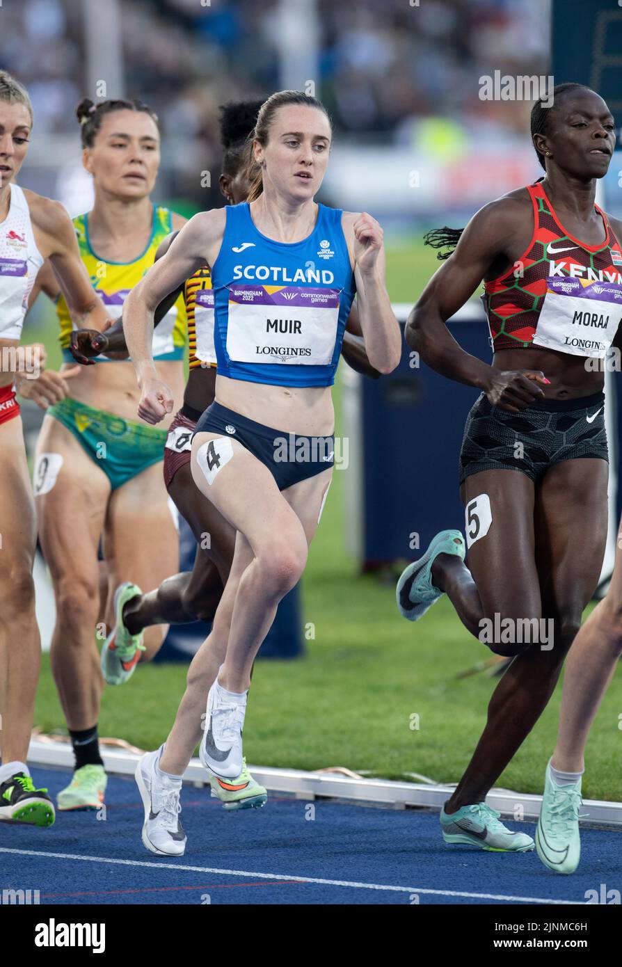 Laura Muir of Scotland competing in the women’s 800m final at the ...