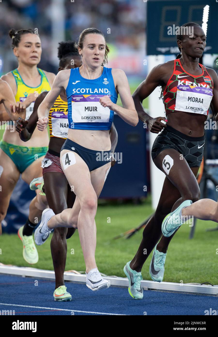 Laura Muir of Scotland competing in the women’s 800m final at the ...