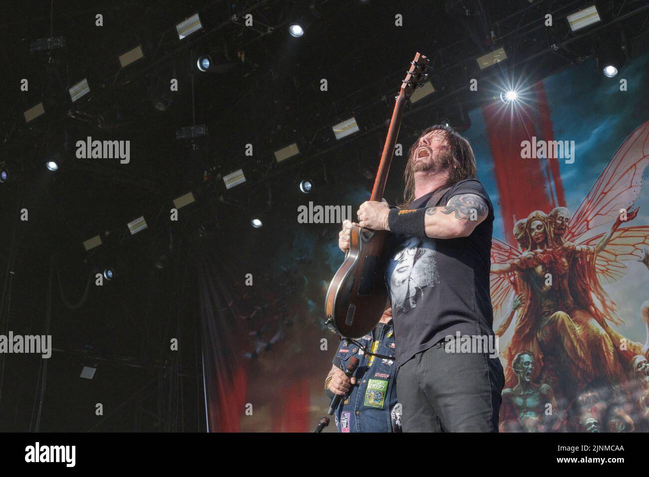 Catton Park, UK, {Day} Aug, 2022, {Persons L-R} of {Band} performs on ...