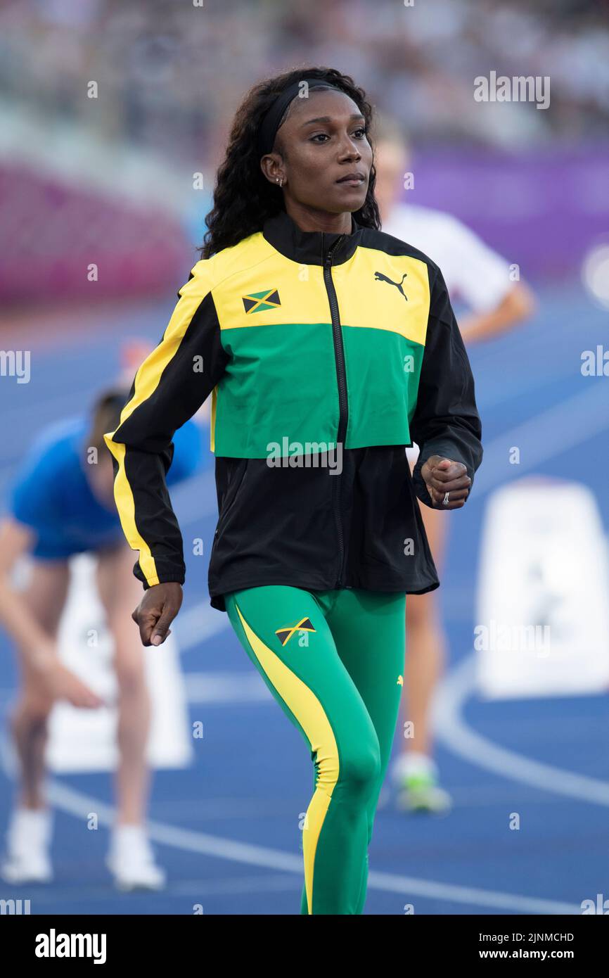 Natoya Goule of Jamaica competing in the women’s 800m final at the Commonwealth Games at ...