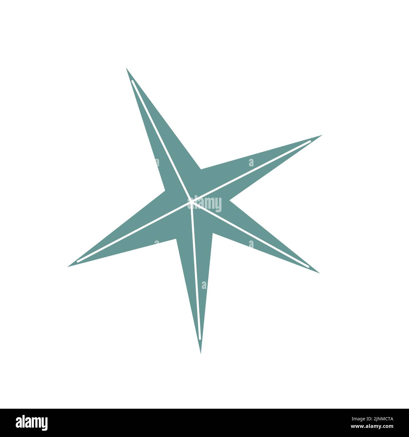 Beautiful starfish on an isolated background. Marine life in the sea ...