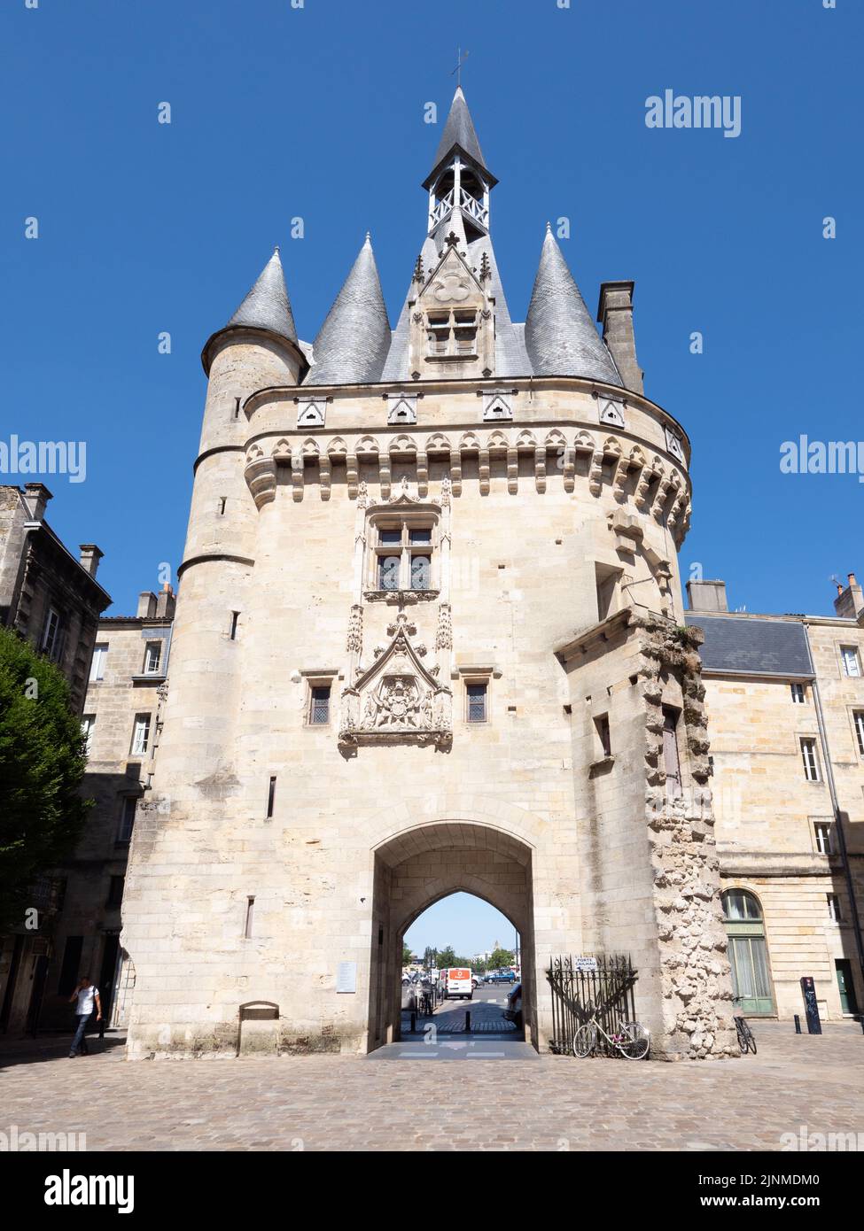 The Porte Cailhaud city gate in Bordeaux France Stock Photo - Alamy