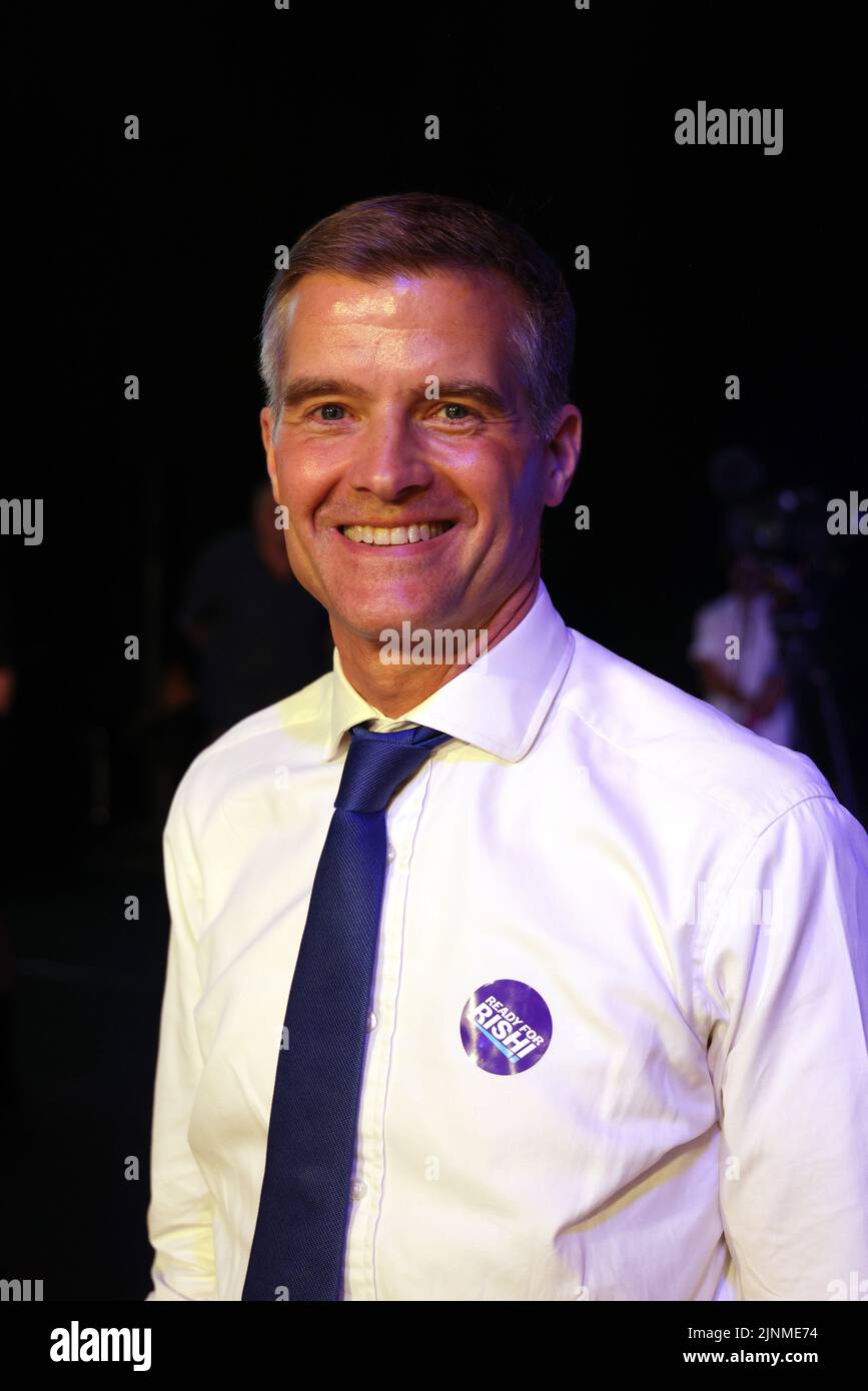 Cheltenham, UK. 12 August 2022. Rt Hon Mark Harper, Lord Harper, former ...