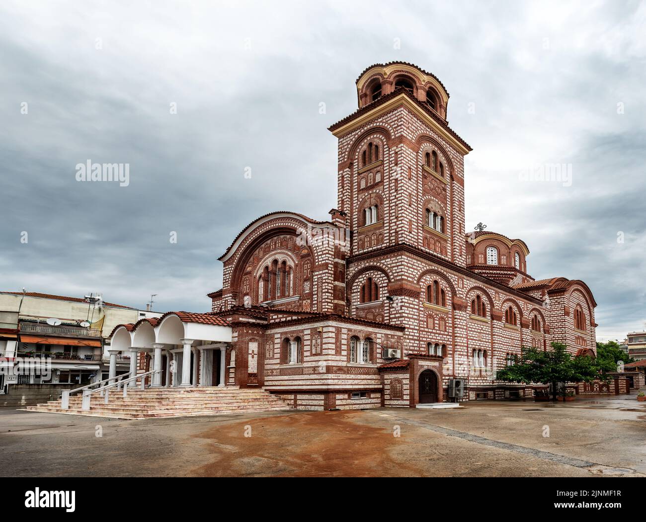 Church of St. Paraskeva in the center of Nea Kallikratia, Halkidiki ...