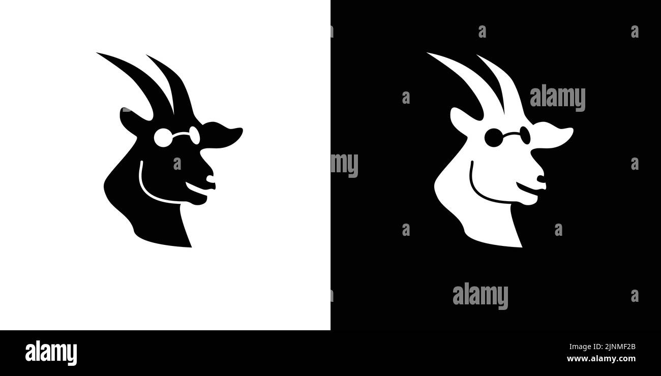 Simple goat logo hi-res stock photography and images - Alamy