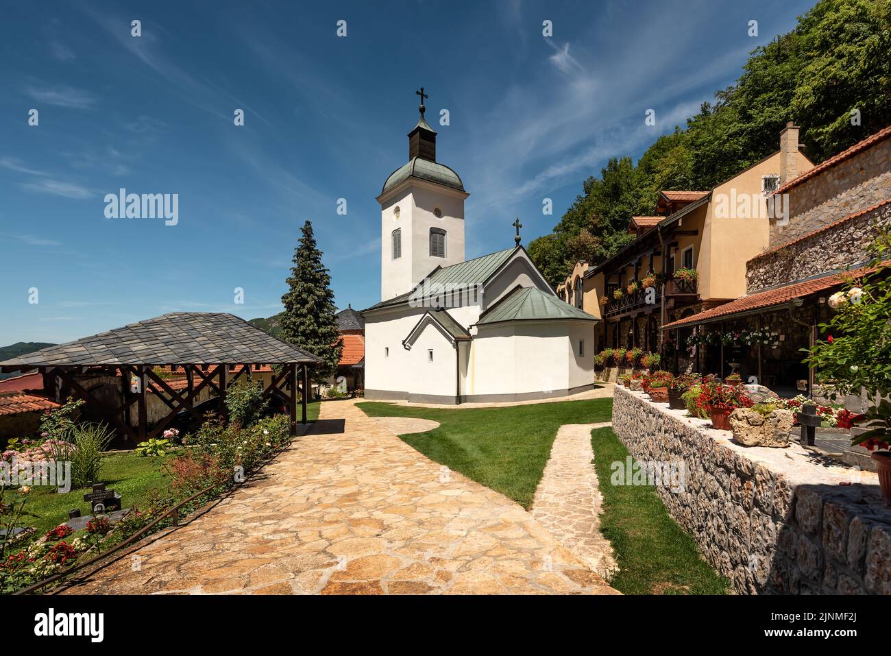 Orthodox Christian Monastery. Serbian Orthodox Monastery of National ...
