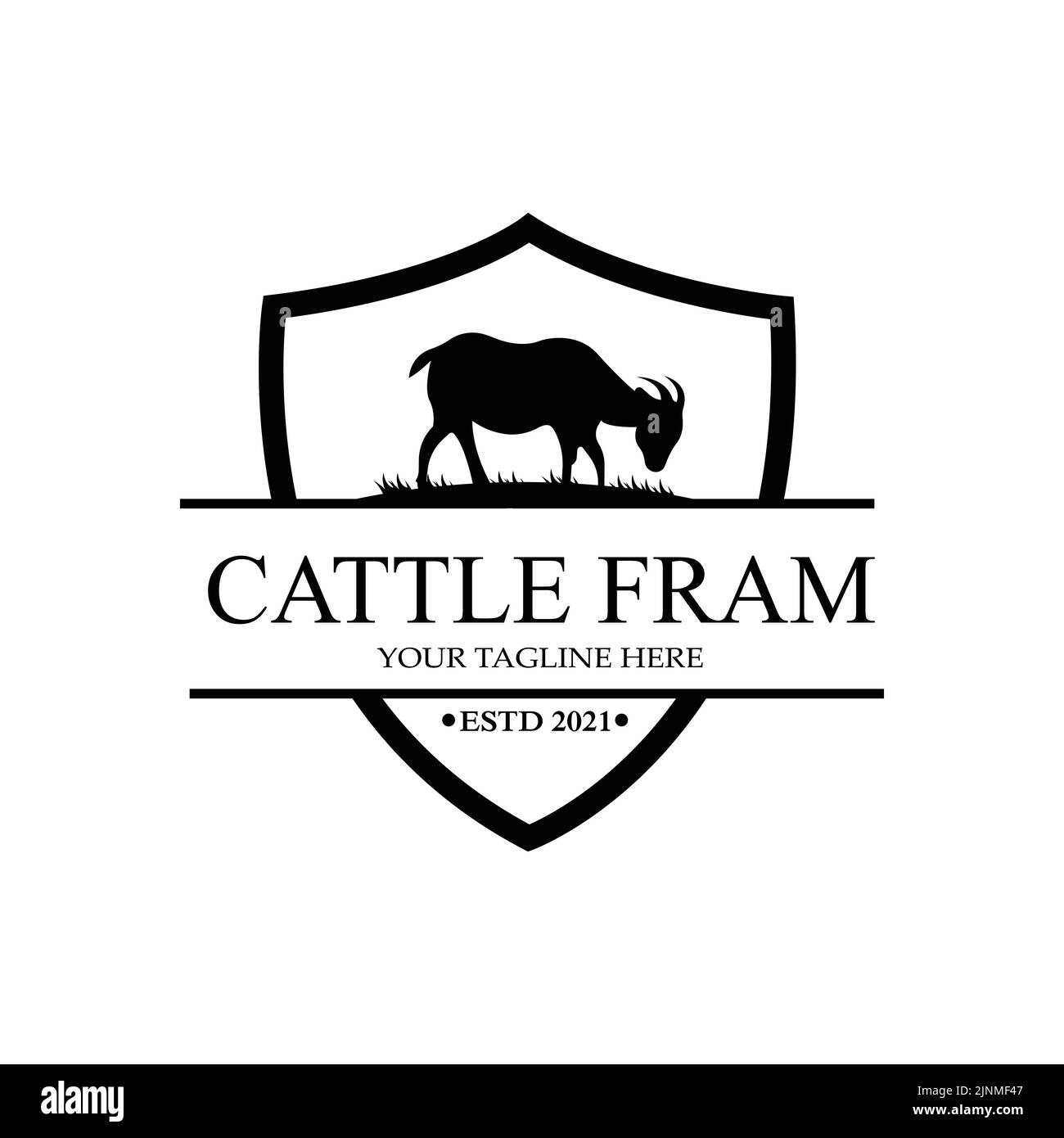 Angus beef logo Black and White Stock Photos & Images - Alamy