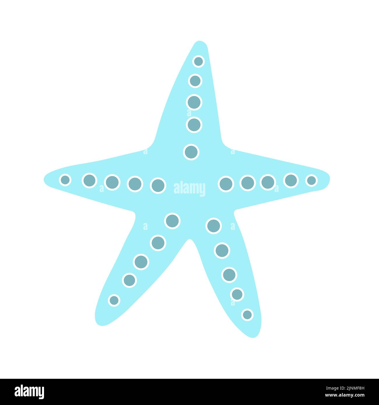 Beautiful starfish on an isolated background. Marine life in the sea ...