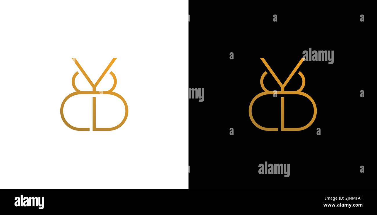 The initials logo letter byb elegant and luxurious design 02 Stock ...