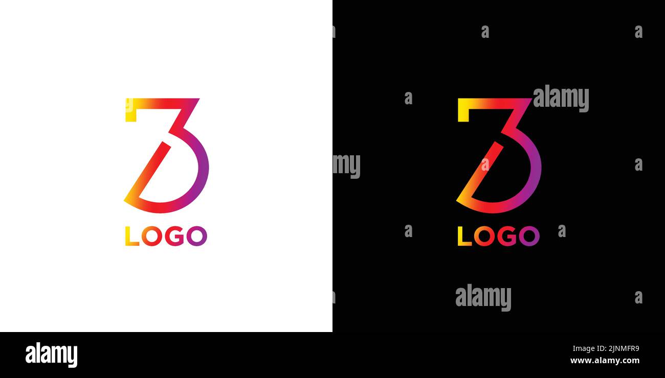 Modern and professional 3D letter initials logo design Stock Vector ...