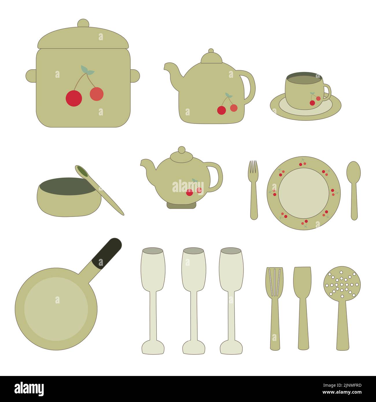Empty dish on cafe Stock Vector Images - Alamy