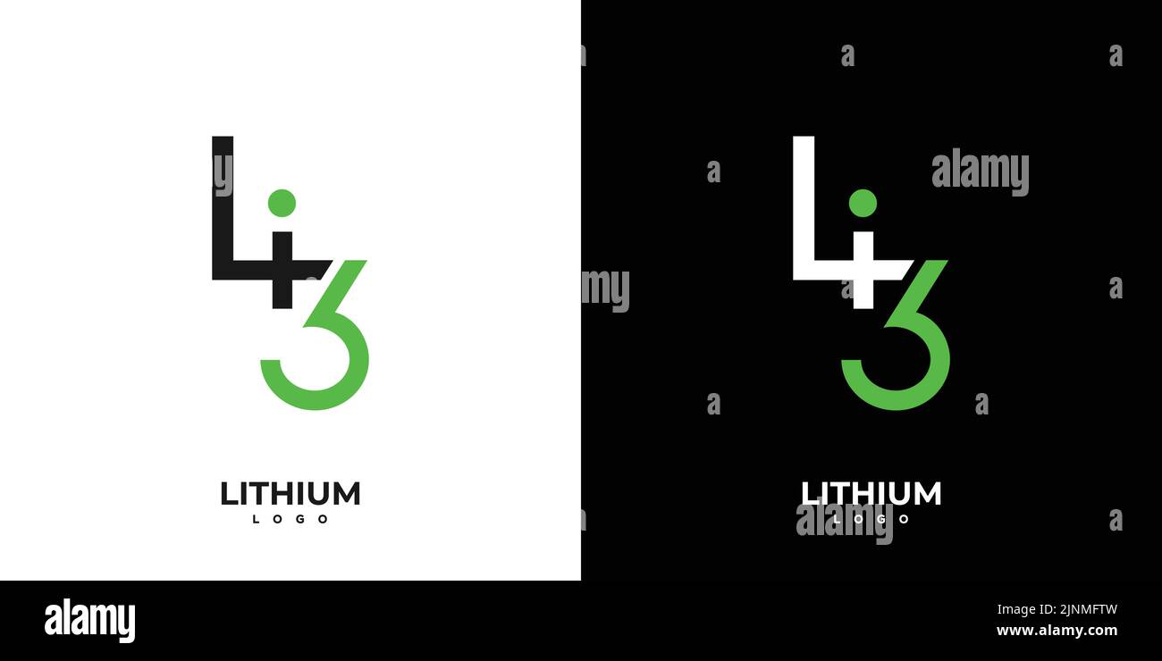 Modern and professional lithium logo design 02 Stock Vector Image & Art ...