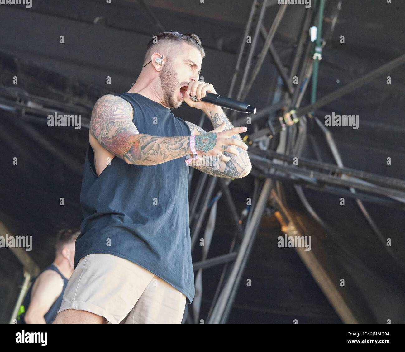 Catton Park, UK, 12 Aug, 2022, Heart of a Coward performs on the Main ...