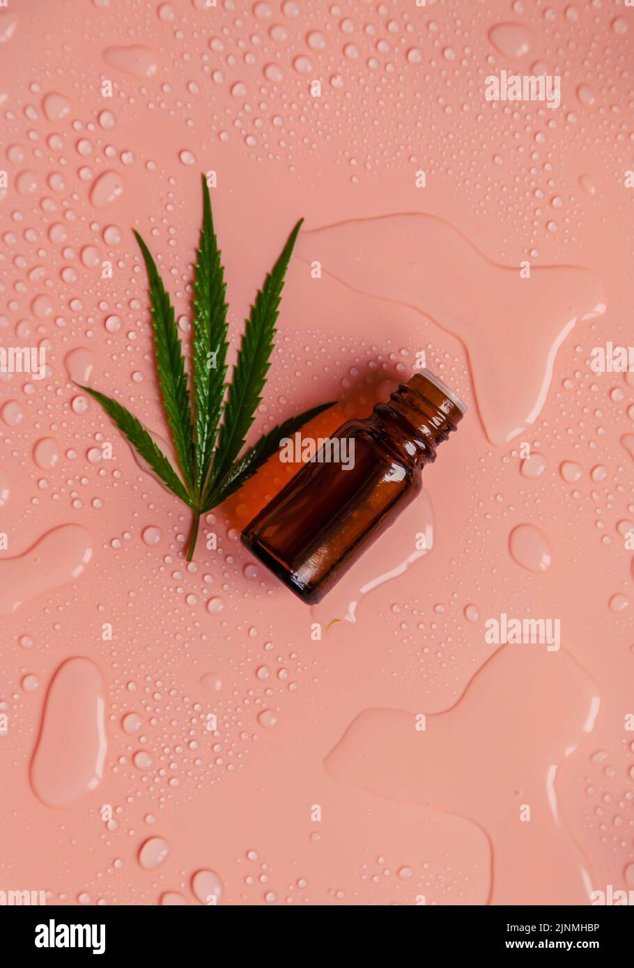 cannabis oil on a light background. Selective focus. Nature Stock Photo ...