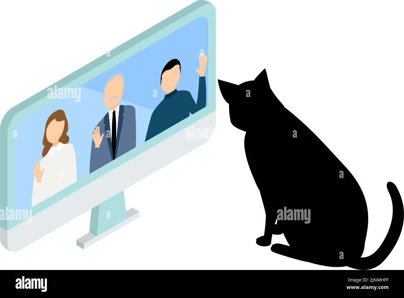 Back isometric view black Stock Vector Images - Alamy