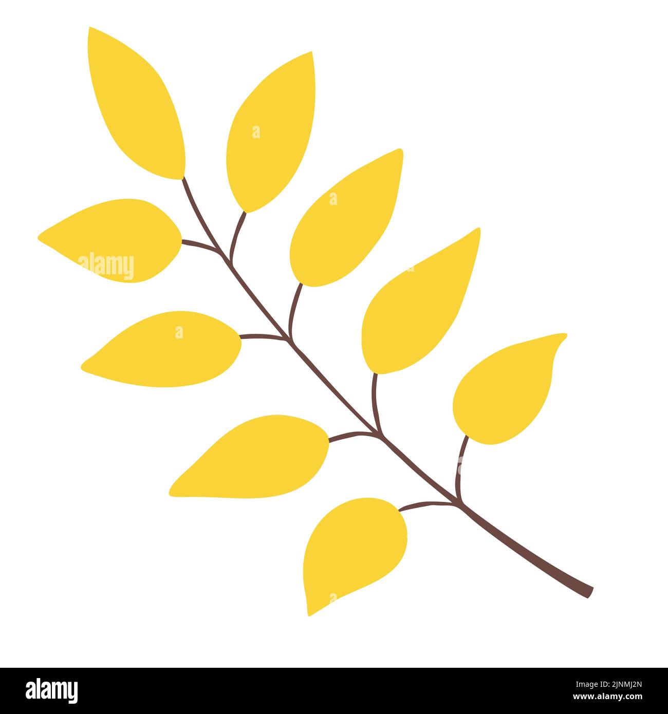 Automn Leaf Vector Icon Illustration in flat design Stock Vector Image ...