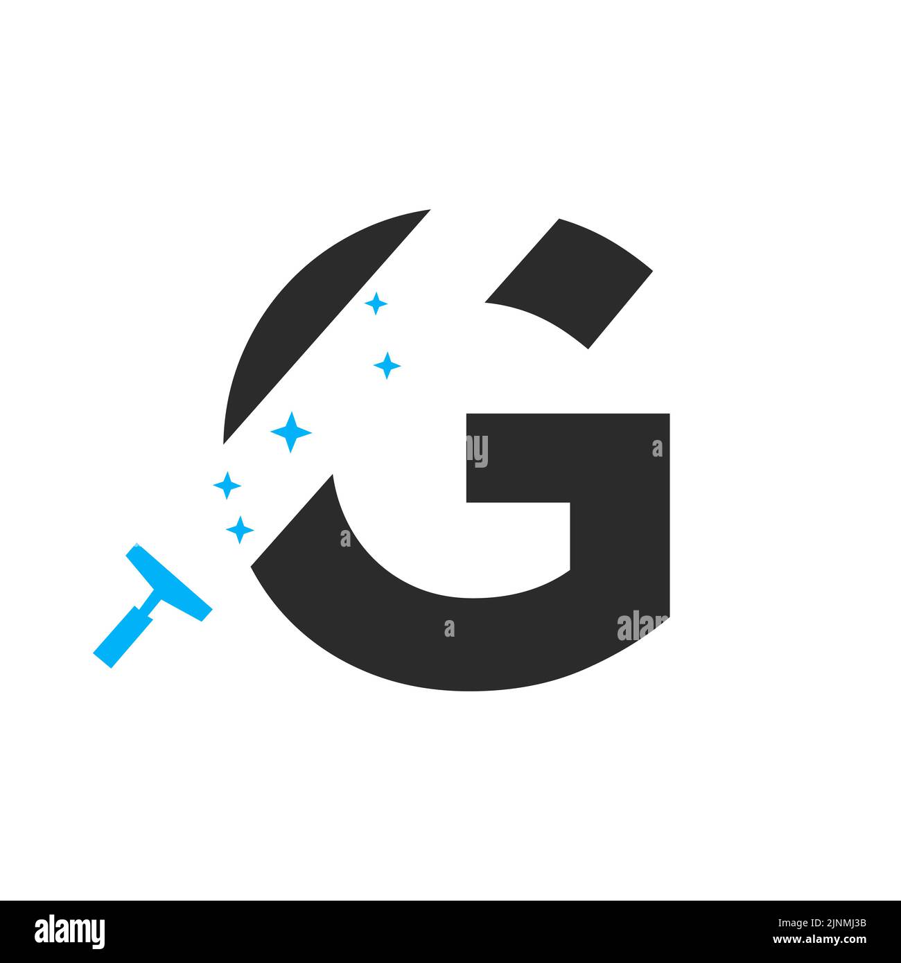 Letter G House Cleaning Logo Concept For Broom Maid Service Symbol ...