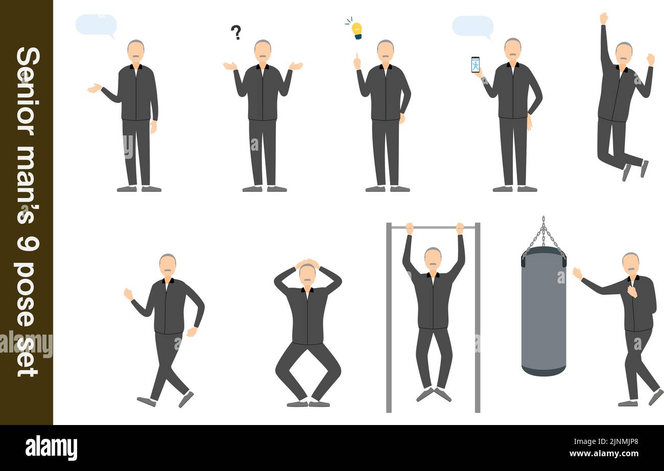 Man training hands in Stock Vector Images - Alamy