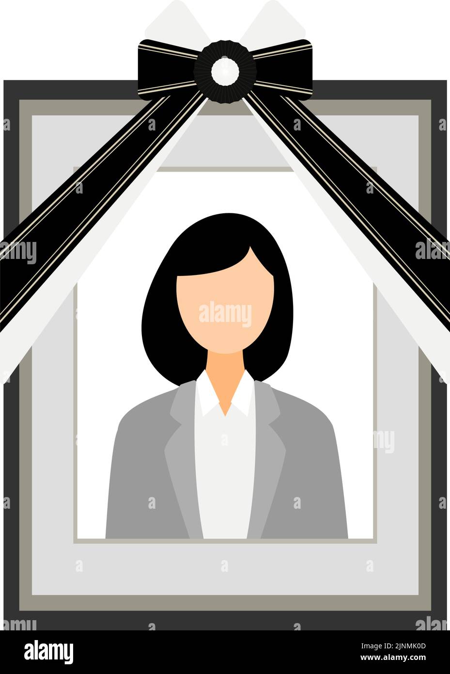 Picture of deceased in frame Stock Vector Images - Alamy