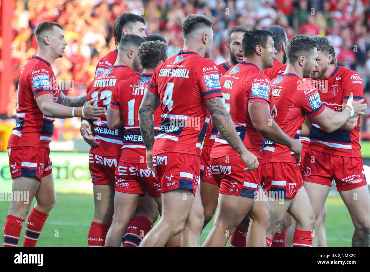 Matt Parcell #9 of Hull KR celebrates his try Stock Photo - Alamy