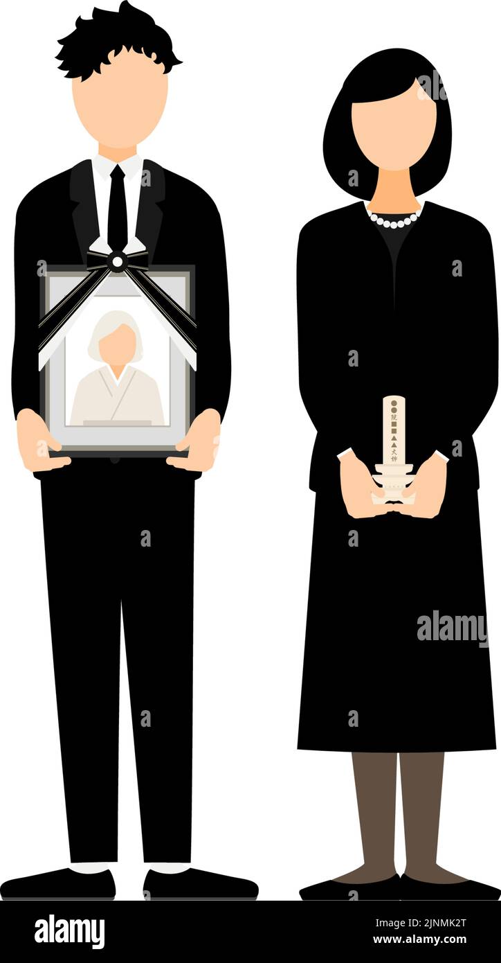 Elderly women death husband Stock Vector Images - Alamy