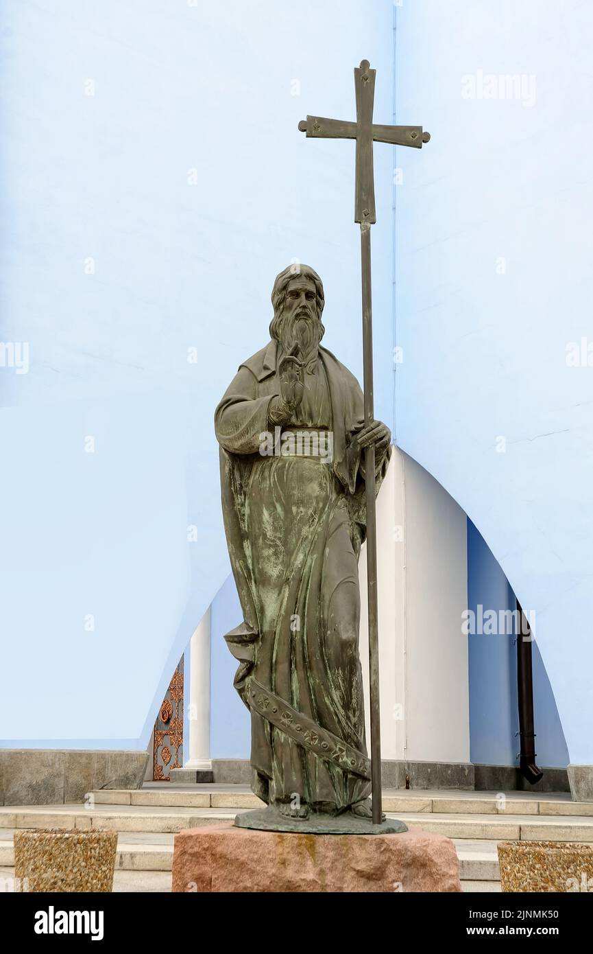 Sculpture of Andrew the Apostle at St. Michael's Golden-Domed Monastery ...