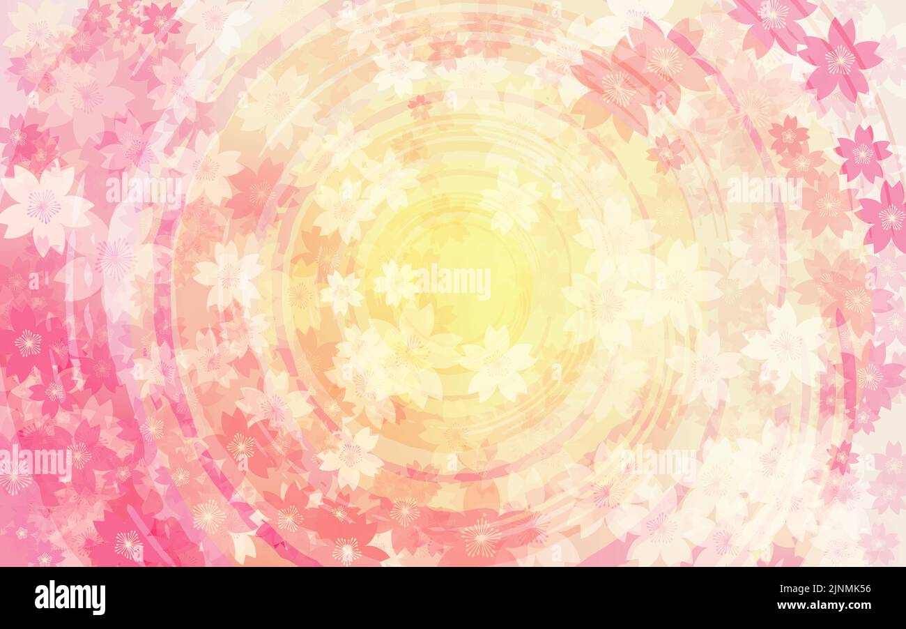 Spring background material, cherry blossom gradient background, with ...