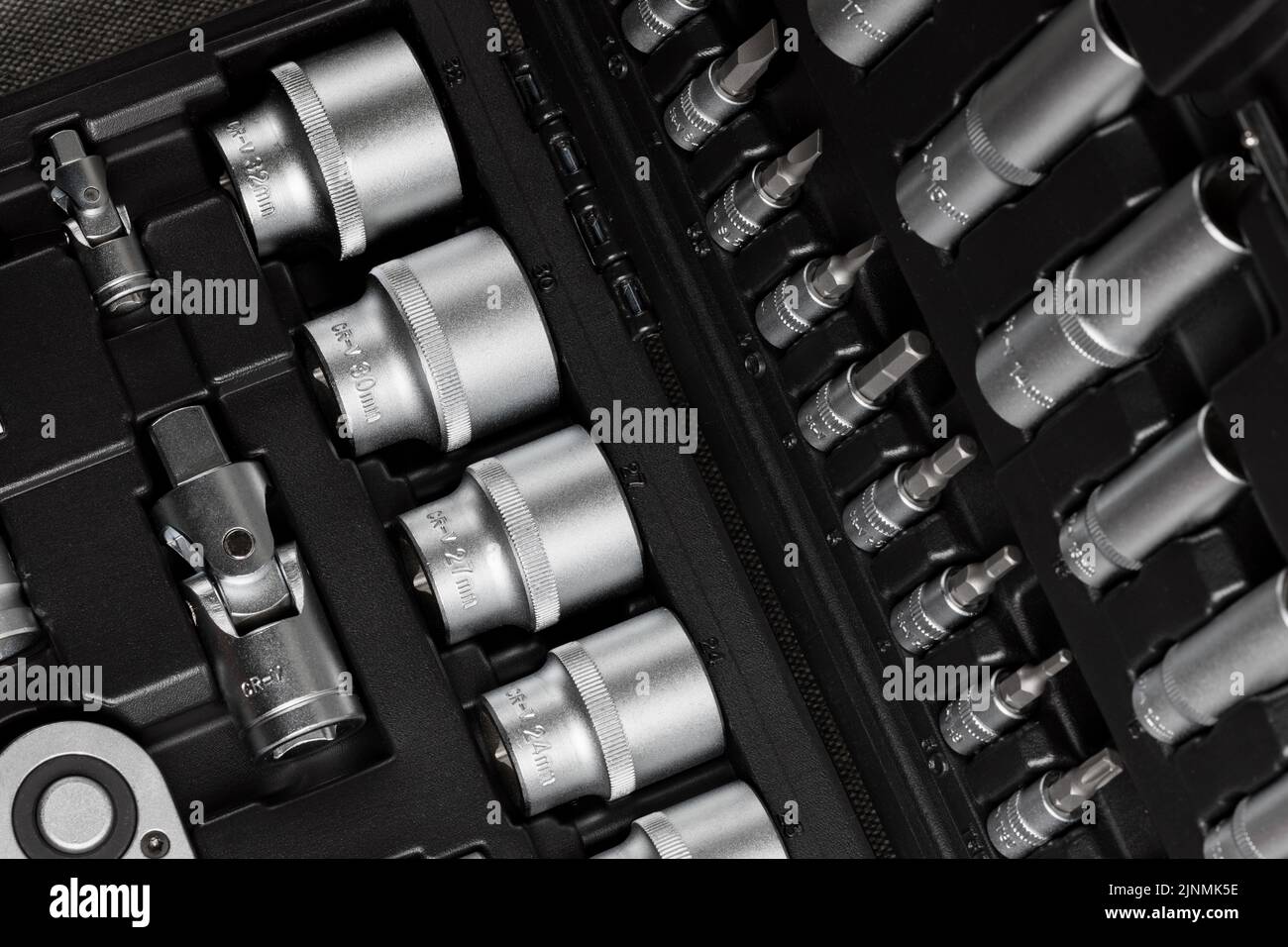 Suitcase with tools and bits for manual work Stock Photo - Alamy