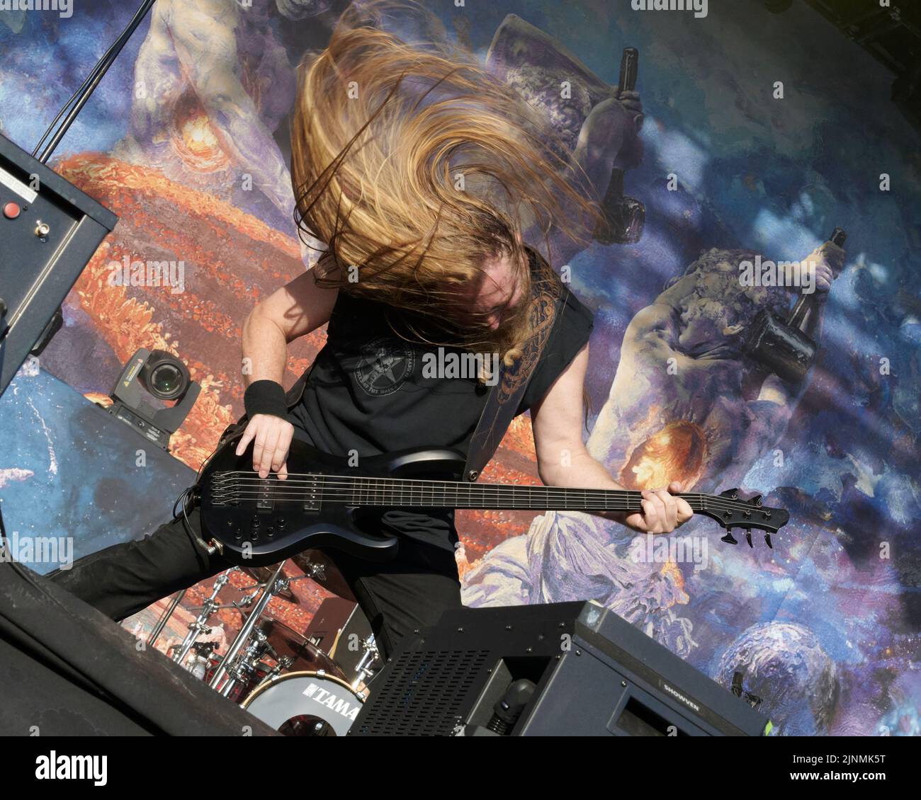 Catton Park, UK, 12 Aug, 2022, Testaement performs on the Main stage at ...